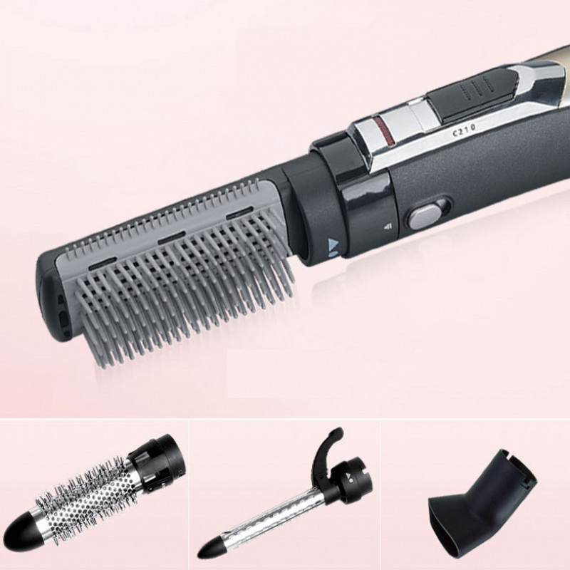 4 in 1 Electric Hair Brush Dryer Curling One-Step Hair Volumizer Straightener Styling Heating ...